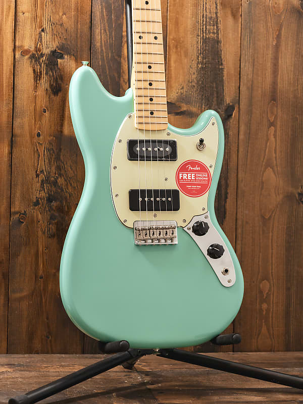 Mint Fender Player Mustang 90, Maple Fingerboard, Sea Foam | Reverb