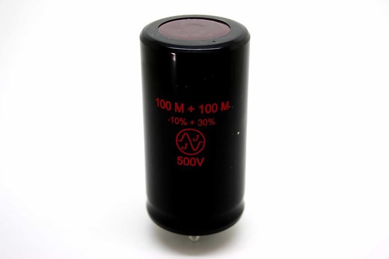 JJ 100UF/100UF 500V DUAL CAPACITOR FOR AMPLIFIER TUBE AMP | Reverb