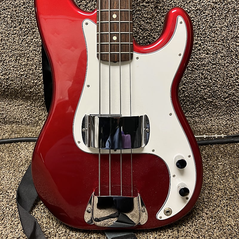 Fender Precision Bass - Cherry Red - Made In Japan | Reverb