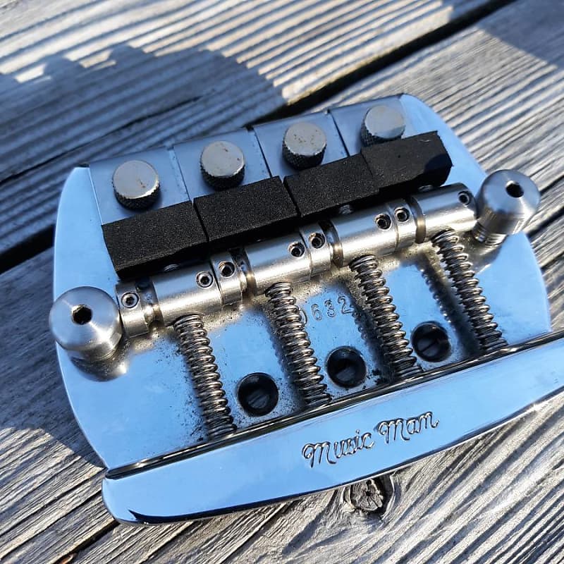 Ernie Ball Music Man Mute Bridge and 5 Tuners | Reverb