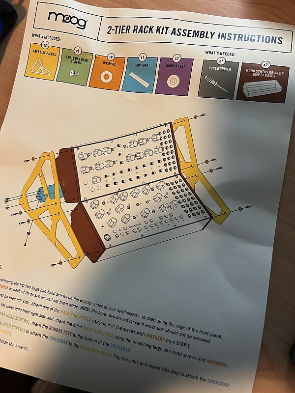 Moog Two-Tier Rack Stand 2010s-Present - Black | Reverb