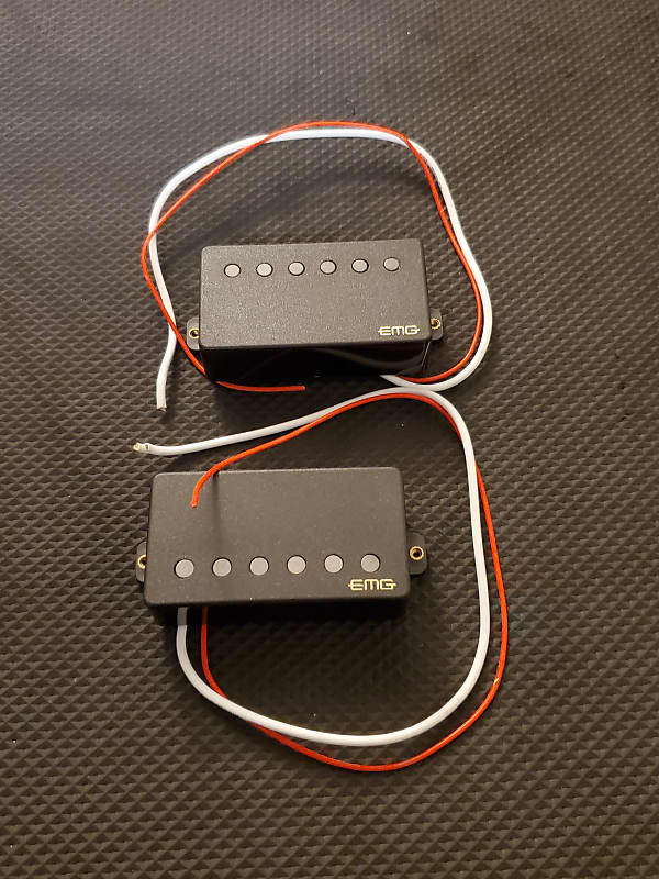 EMG Pickups 57/66 Set, Bridge and Neck Humbucker Pickups, | Reverb