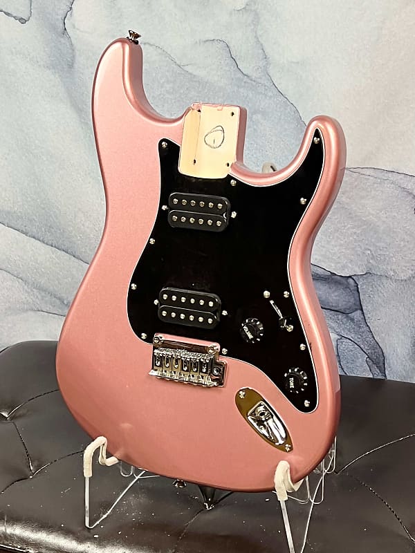 Squier FSR Loaded HH Stratocaster Body Burgundy Mist | Reverb