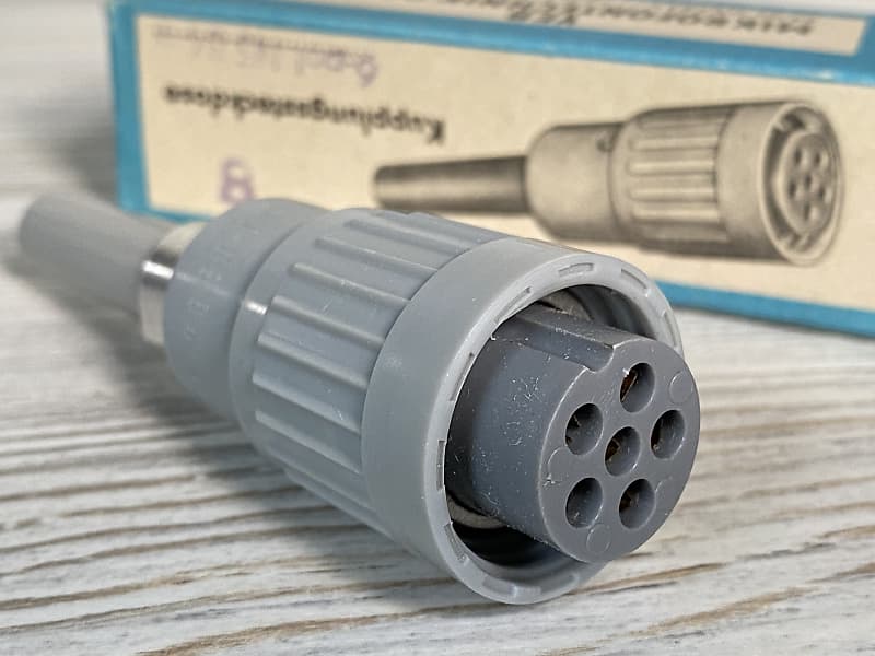 1959 Neumann Gefell NS84 Female Tuchel Connector 6PIN For | Reverb