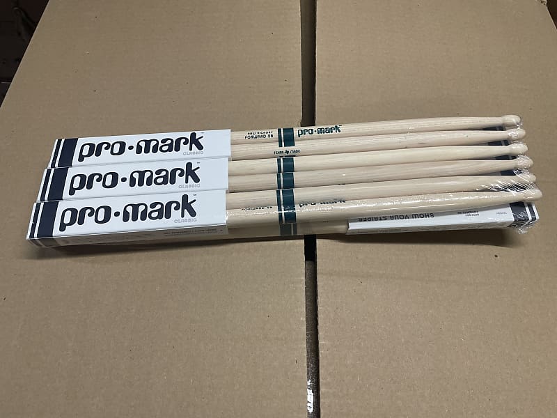 Pro-Mark Forward 5B Raw - 6 Pack 2021 - Raw Hickory | Reverb
