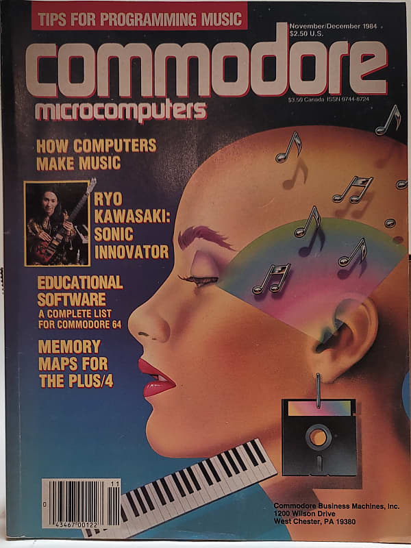 1984 Ryo Kawasaki feature in Commodore Microcomputers | Reverb