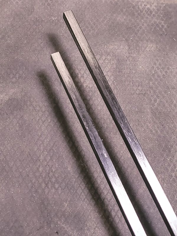 TWO Carbon Fiber Square Solid Rods for Neck Reinforcement | Reverb