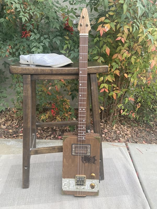 Cigar Box Guitar, 3-String Electric, UC Shade | Reverb