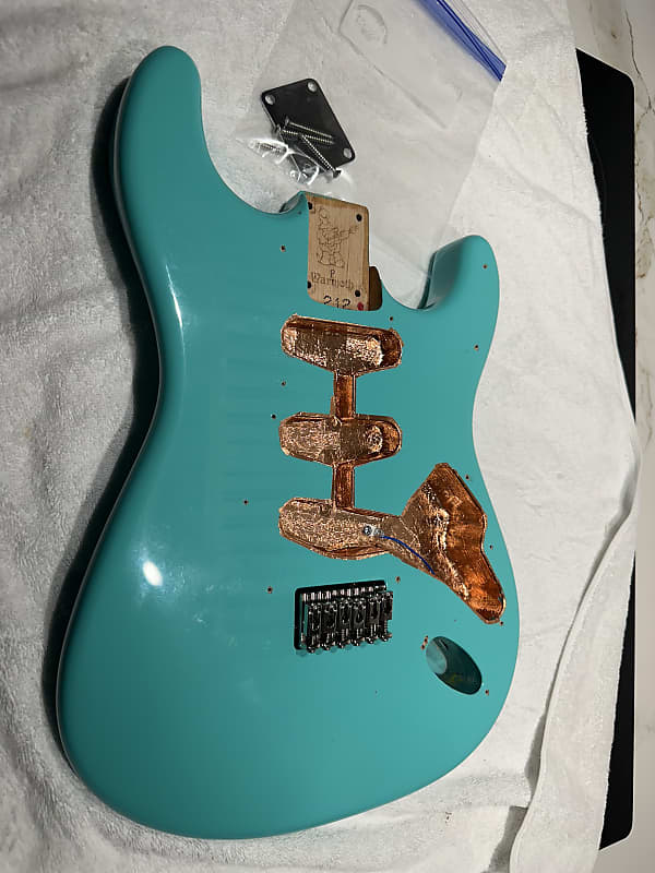 Warmoth Strat Body 2010-2020 - Seafoam Green 2Tek Bridge | Reverb