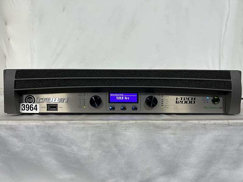 Crown I-Tech 12000HD Power Amplifier 920.0HRS #3964 (One) | Reverb