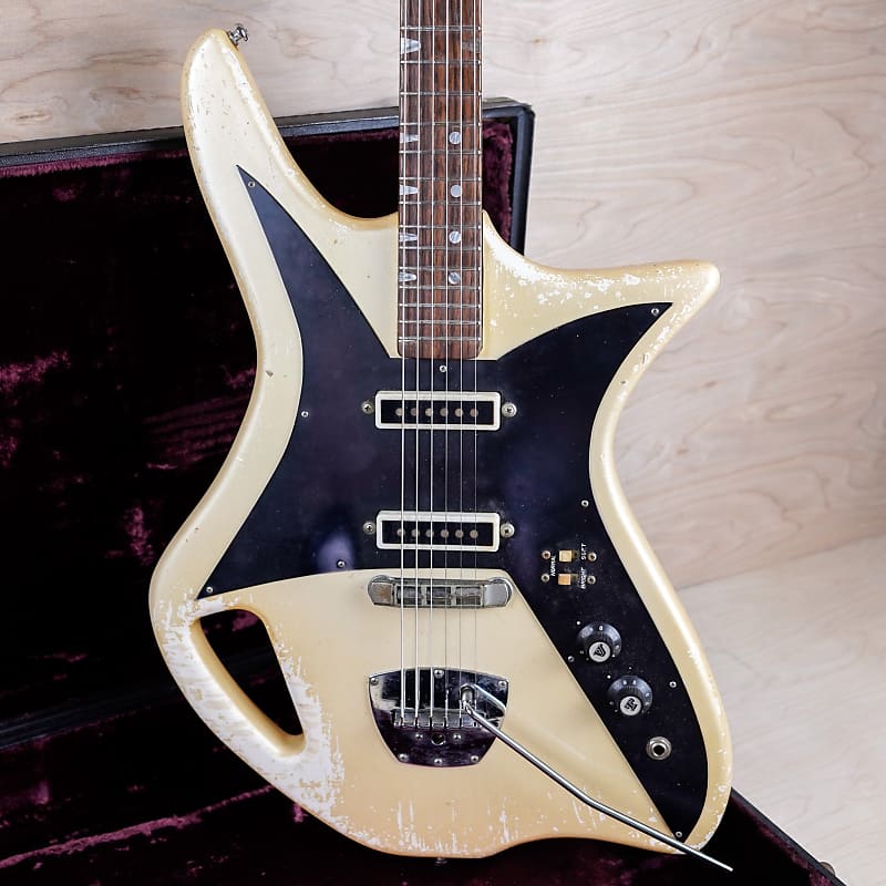 Guyatone LG-160T Telstar 1966 Aged Pearl White Made in Japan | Reverb