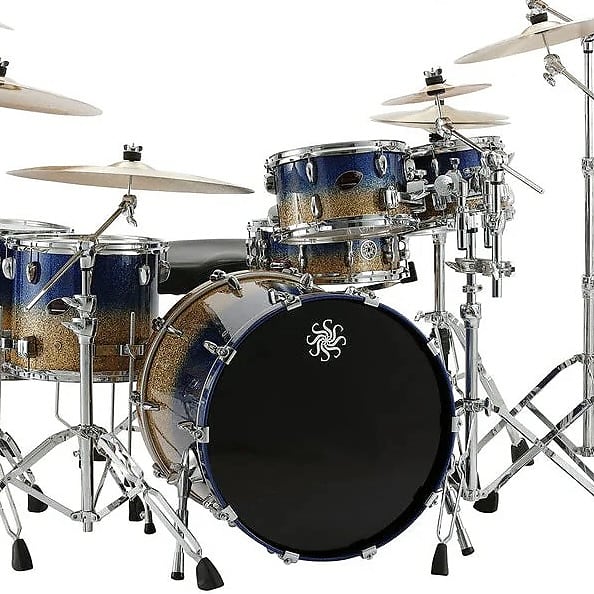 Sakae Evolved Maple Drum Kit 22-10-12-16in - Lazurite Gold | Reverb