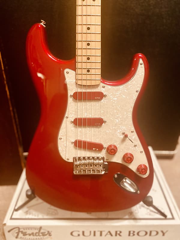 2021 Fender Sub-Sonic Stratocaster Candy Apple Red | Reverb