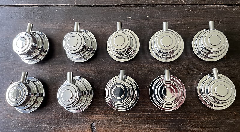 DW Collector’s series bass drum lugs Early 2000’s - Chrome | Reverb