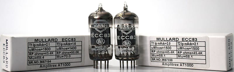 Rare ECC83 12AX7A Mullard Make, Made in Gt.Britain | Reverb UK