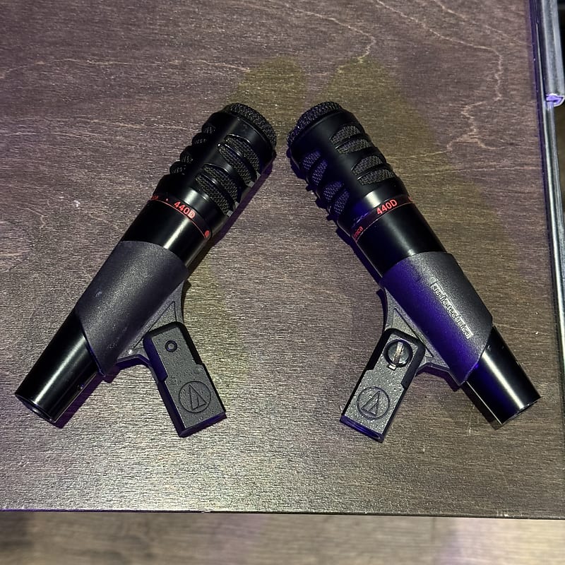 Vintage Japanese Audio Technica 440d Microphone Pair. | Reverb
