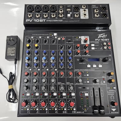 Peavey PV10BT 10-channel mixer with USB interface, digital | Reverb