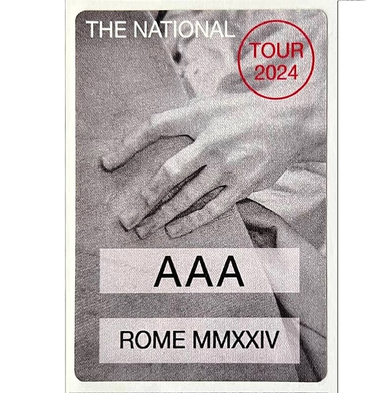 THE NATIONAL Rome: Live 2024 Ltd Ed New RARE Backstage Pass | Reverb