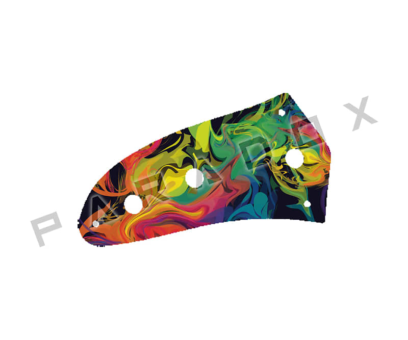 Custom Pickguard For Fender Jaguar Control Plate - Rainbow | Reverb