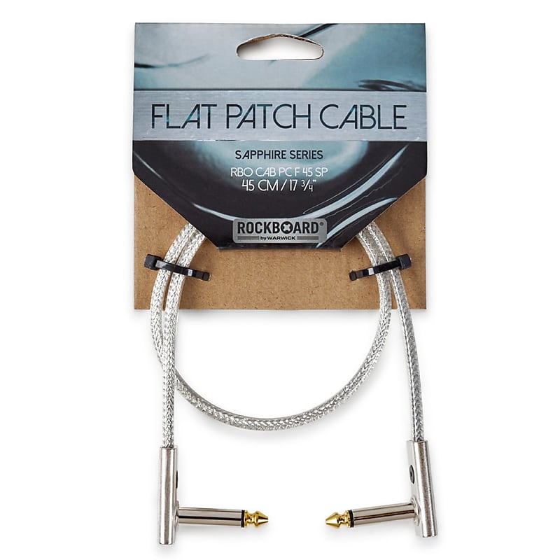 RockBoard Flat Patch Cables 1.47 Sapphire | Reverb