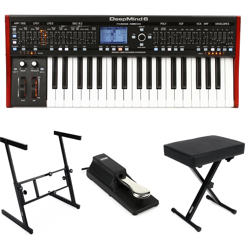 Behringer DeepMind 6 37-key 6-voice Analog Synthesizer | Reverb