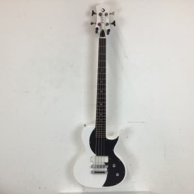 Used Luna LP-STYLE BASS Bass Guitars White | Reverb