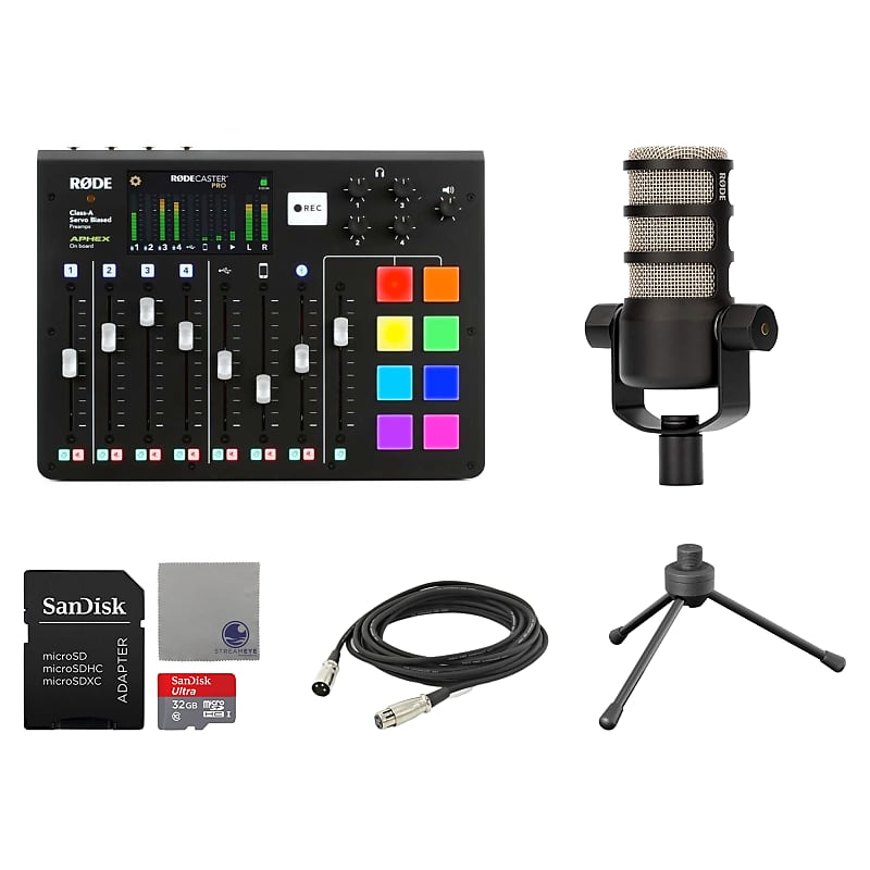 Rode RODECaster Pro Podcasting Bundle with Rode Podmic, | Reverb