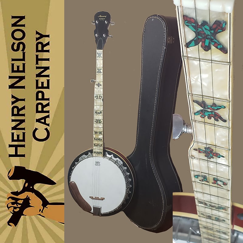 Harmony Marquis Banjo Heavy Celluloid W/Case & Candy H5408 | Reverb
