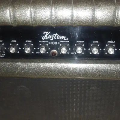 Kustom 100 Tuck And Roll 1969 Green Sparkle Vintage Combo Amp | Reverb