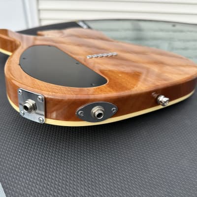 Warmoth Carved Top Telecaster Body with Strat Pocket, | Reverb