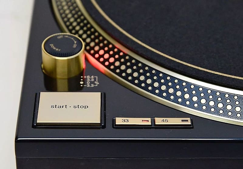 TECHNICS SL-1200 LTD GOLD TURNTABLE 1996 Piano Black Lacquer | Reverb
