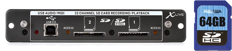 Behringer X-LIVE X32 Expansion Card for 32-channel SD/SDHC | Reverb