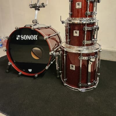 Sonor Designer bebop kit 10/12/14/18 – 1990s – bubinga finish | Reverb