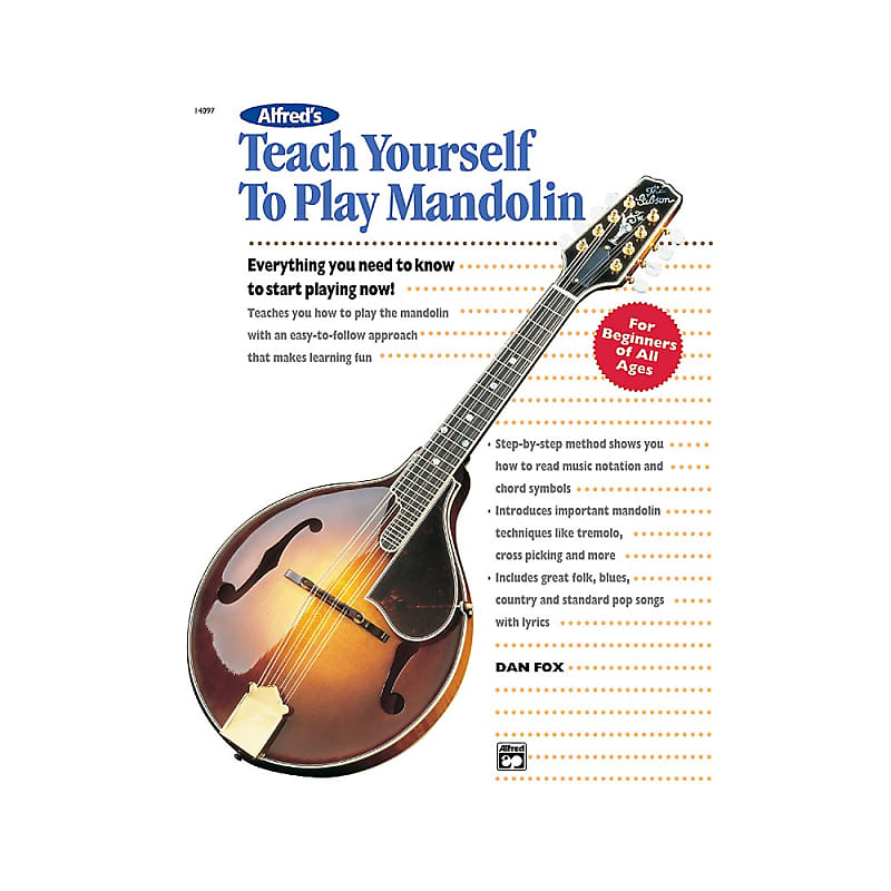 Alfred Teach Yourself To Play Mandolin Book | Reverb