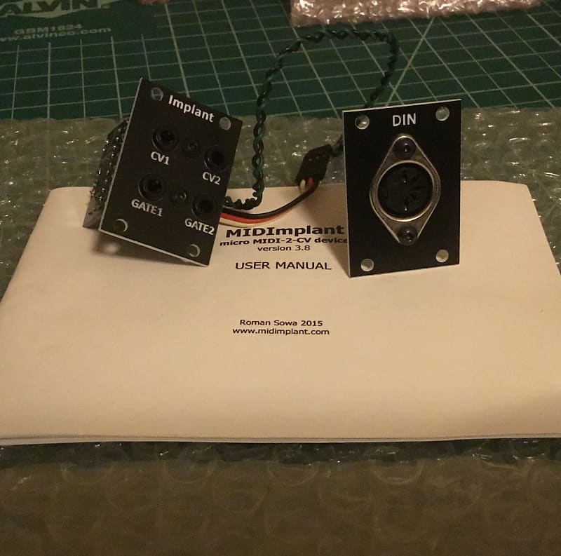 Pulp Logic Midi to CV IMPLANT and DIN Midi input 2015 - Black | Reverb