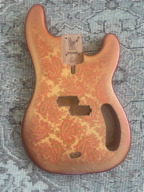 Warmoth ’72 P-Bass body 2024 - Custom ‘68-style Paisley | Reverb