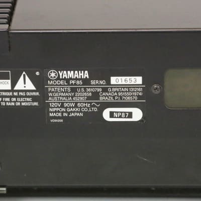 Yamaha PF85 Digital Piano Black Keyboard with Sheet | Reverb Australia