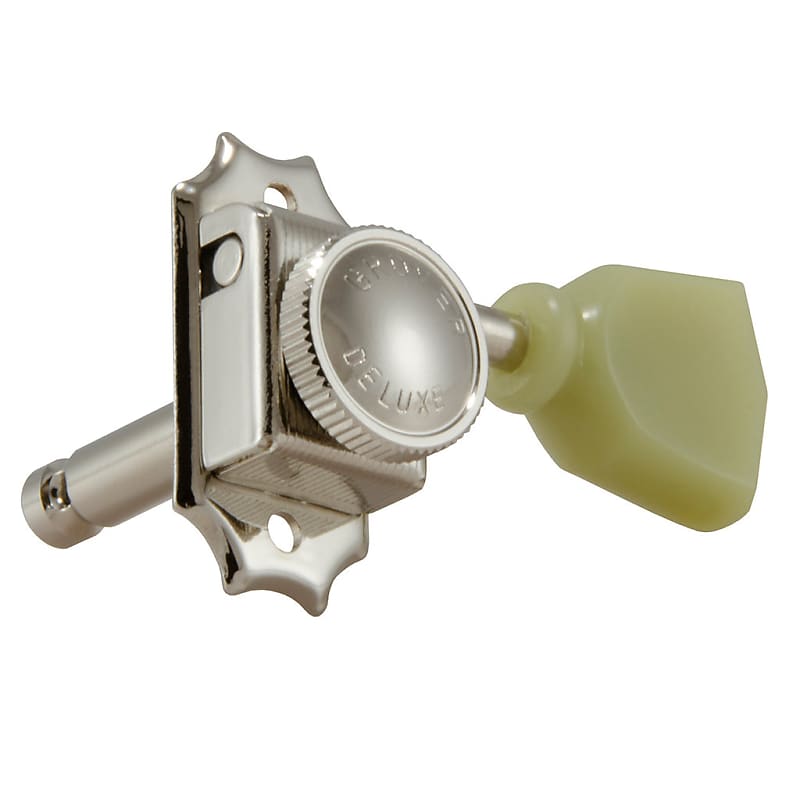 Grover Vintage Locking Keystone Machineheads ~ 3+3 ~ Nickel | Reverb