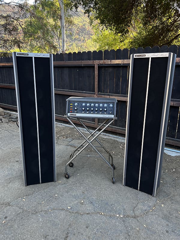 Shure Vocal master complete pa speakers stand cart | Reverb