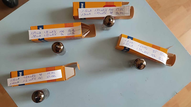 Philips ECC83 (12AX7), I63 B912 stamp, BALANCED/MATCHED QUAD, | Reverb