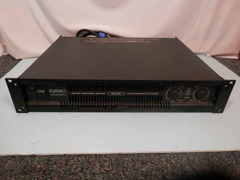 QSC PL236 Power Light 2 Power Amplifier used power amp | Reverb