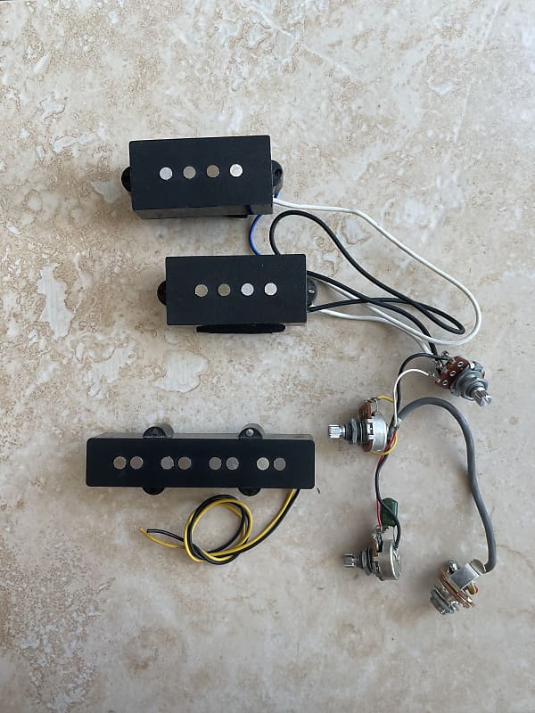 Fender Squier PJ Bass Pickups and Pots | Reverb