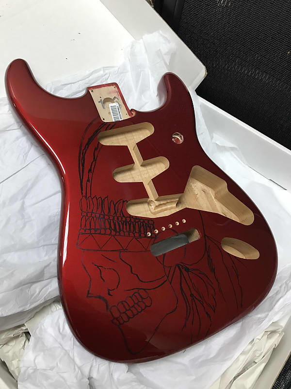 Fender Mexican Standard Body (Red with Original Artwork) | Reverb