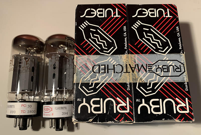 Ruby 6L6GCMSTR Mached Pair 6L6GCMSTR | Reverb