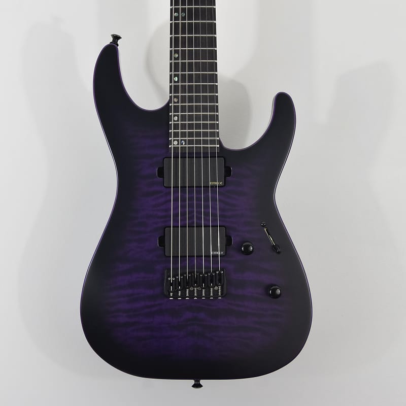 ESP USA M-7 Hardtail 7-String Electric Guitar w/ Case - Dark | Reverb