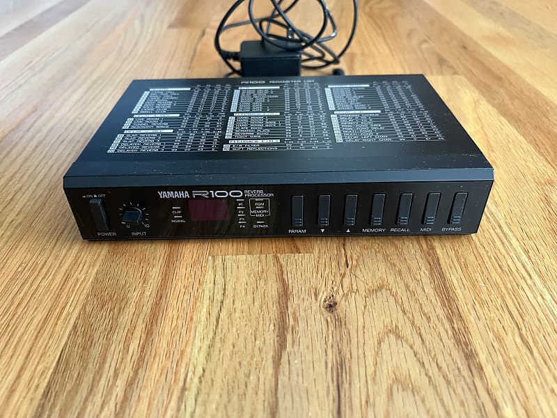 Yamaha R100 Reverb Processor 1990s - Black | Reverb