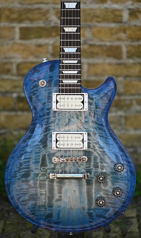 Patrick James Eggle Macon CT Single Cut - Nitro Blue Burst | Reverb