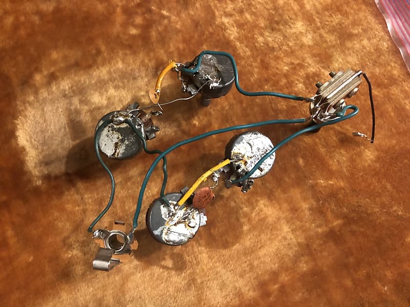 Vintage Gibson Centralab Pots Wiring Harness Les Paul SG 335 | Reverb