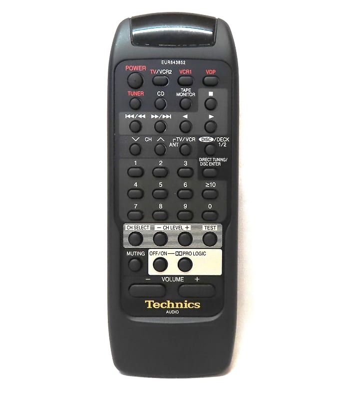 Original OEM Technics EUR643852 Receiver Remote Control | Reverb