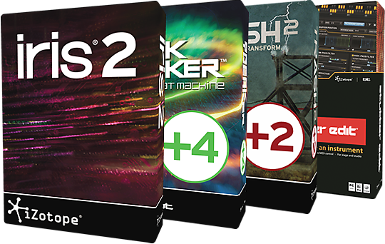 iZotope Creative Bundle BreakTweaker Stutter Edit Iris 2, | Reverb